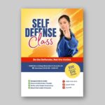 Self Defense Class Flyer Template / Martial Arts Training Poster ...